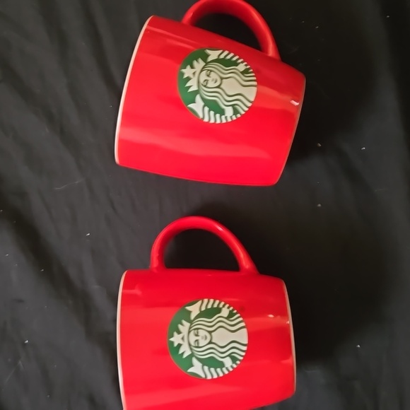 Starbucks | Kitchen | 2 Red Starbucks Coffee Mugs | Poshmark